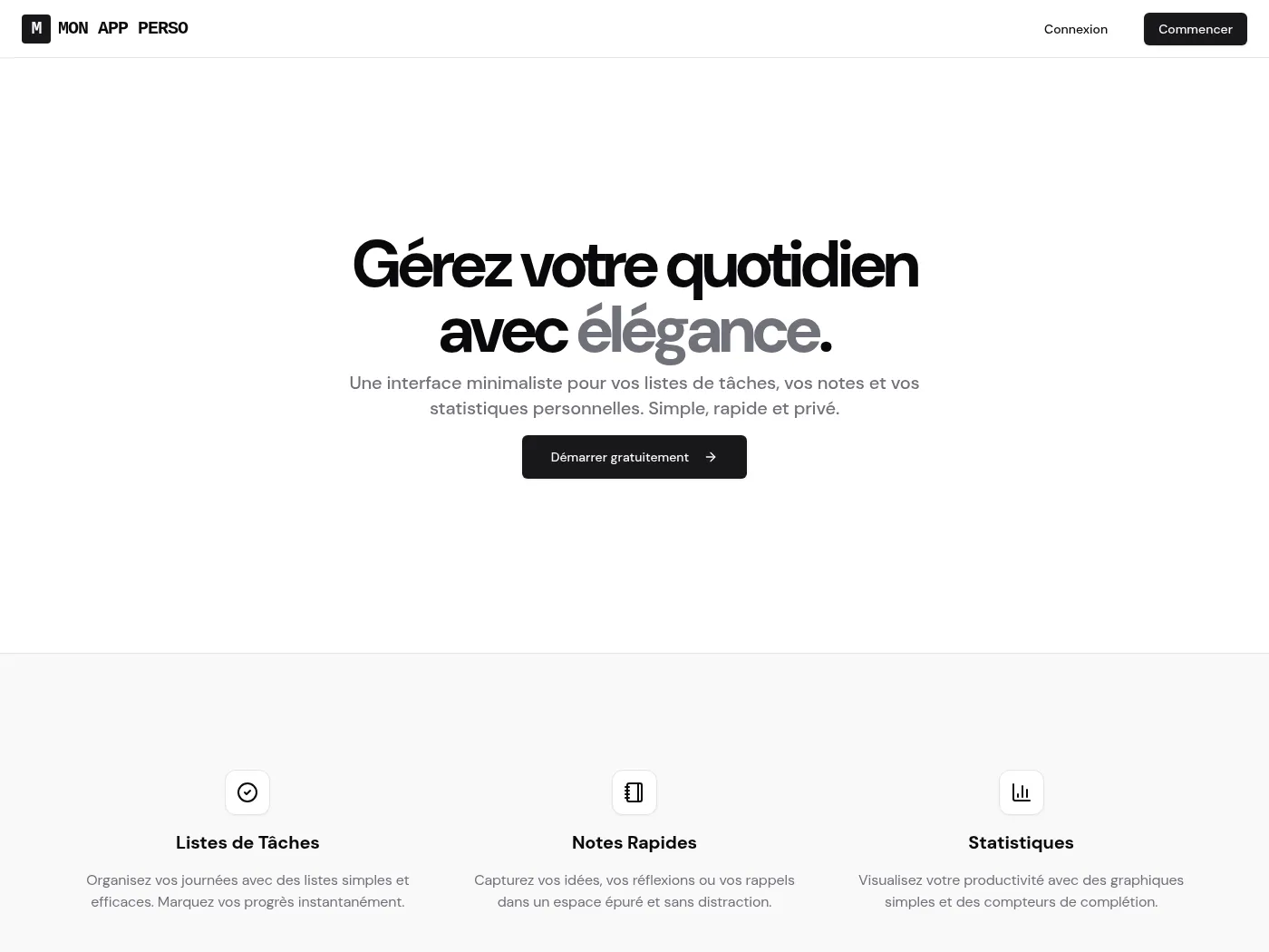 Mon App Perso