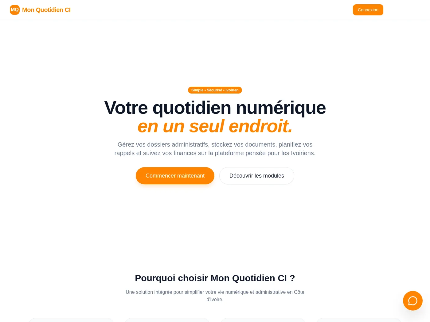 Mon Quotidien CI Hub