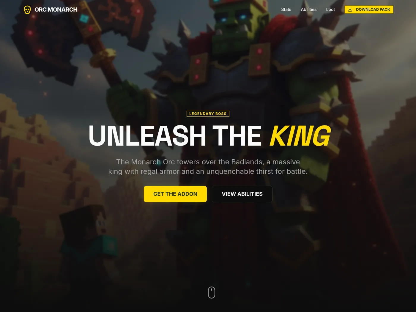 Monarch Orc Boss Addon