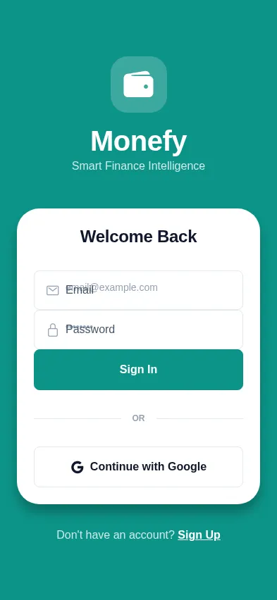 Monefy Finance Dashboard