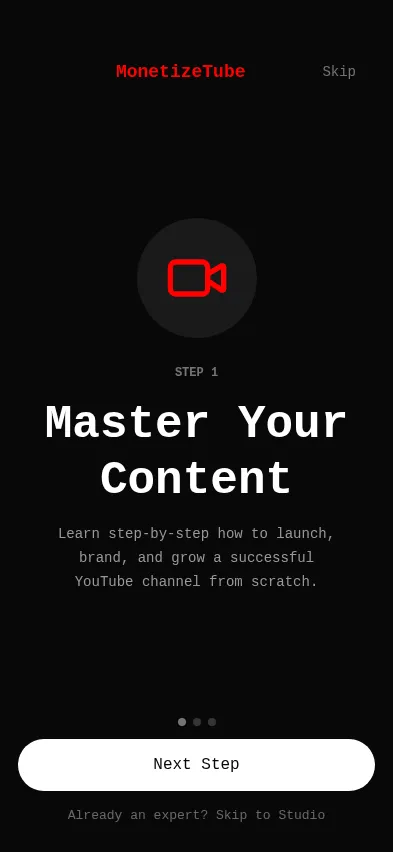 MonetizeTube Builder
