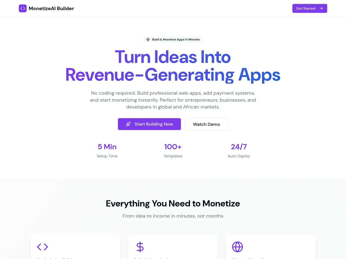 MonetizeAI Builder