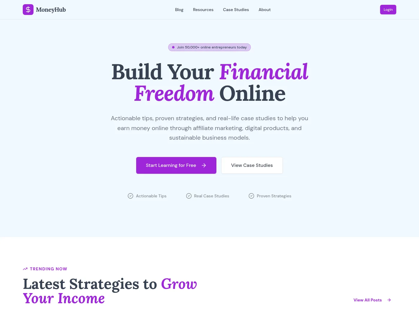 Money-Making Blog Hub