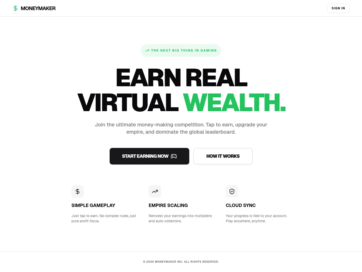 Money Maker Game