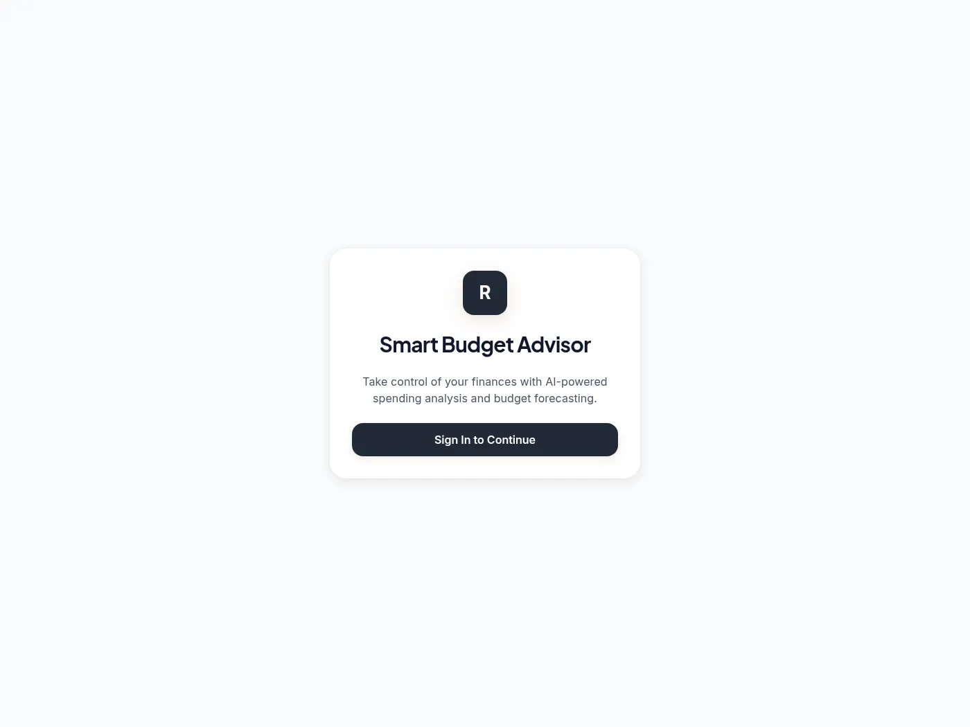 Smart Budget Advisor