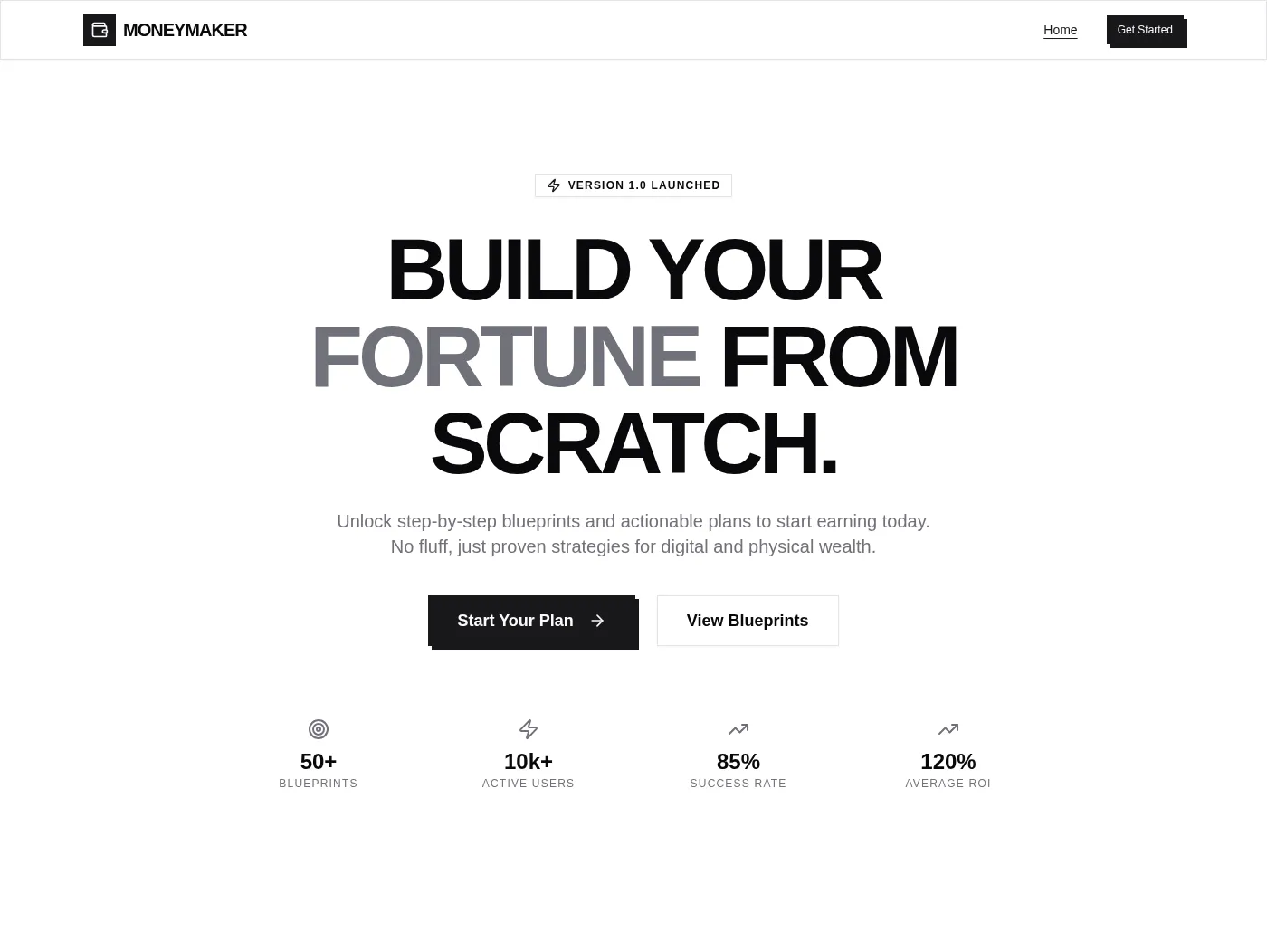 Money Maker Blueprint