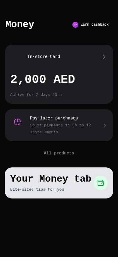 Money Tab Mobile App