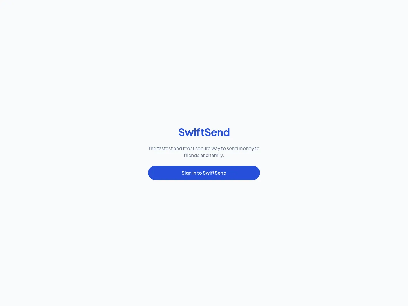 SwiftSend Money App