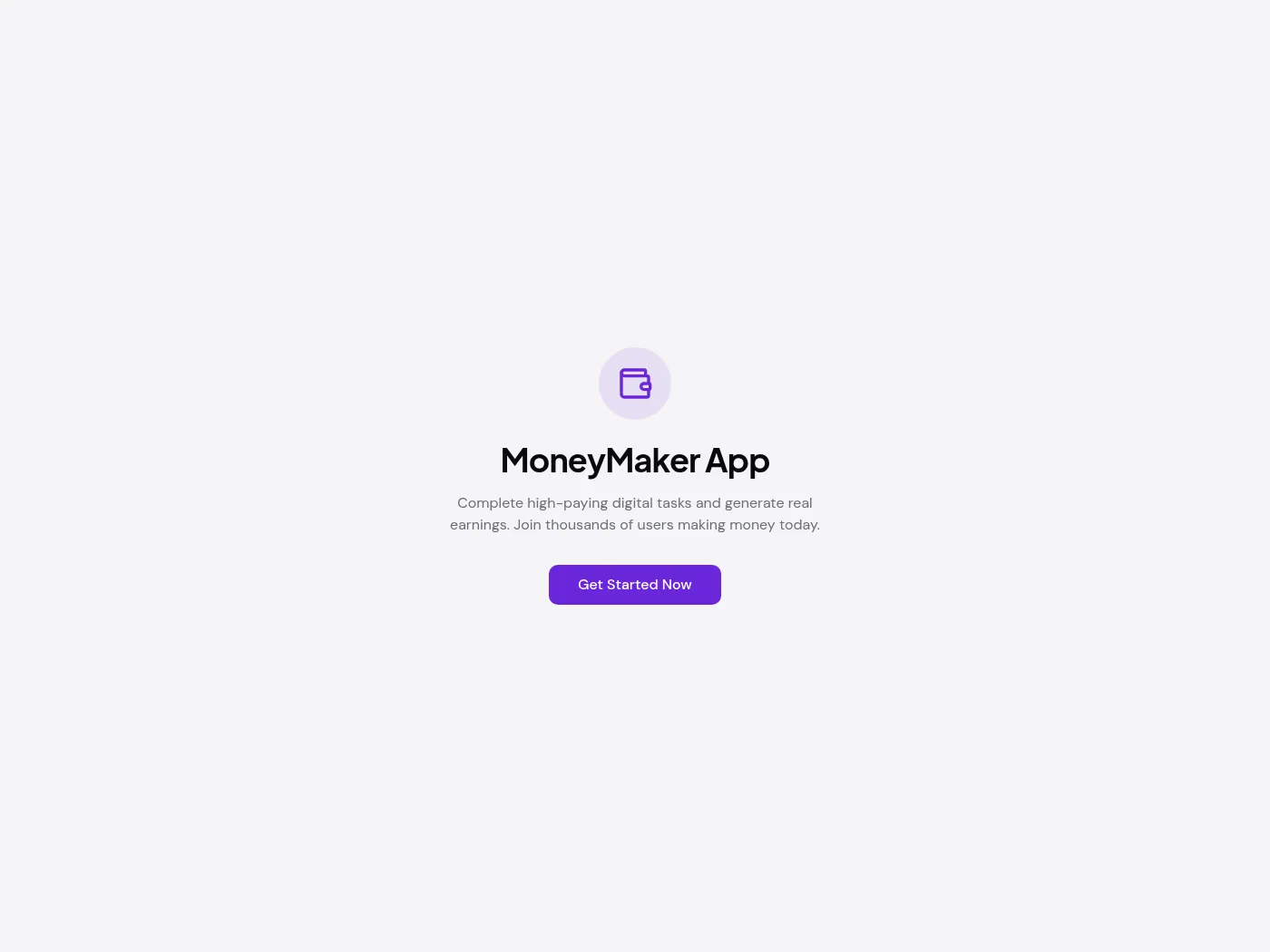 MoneyMaker App