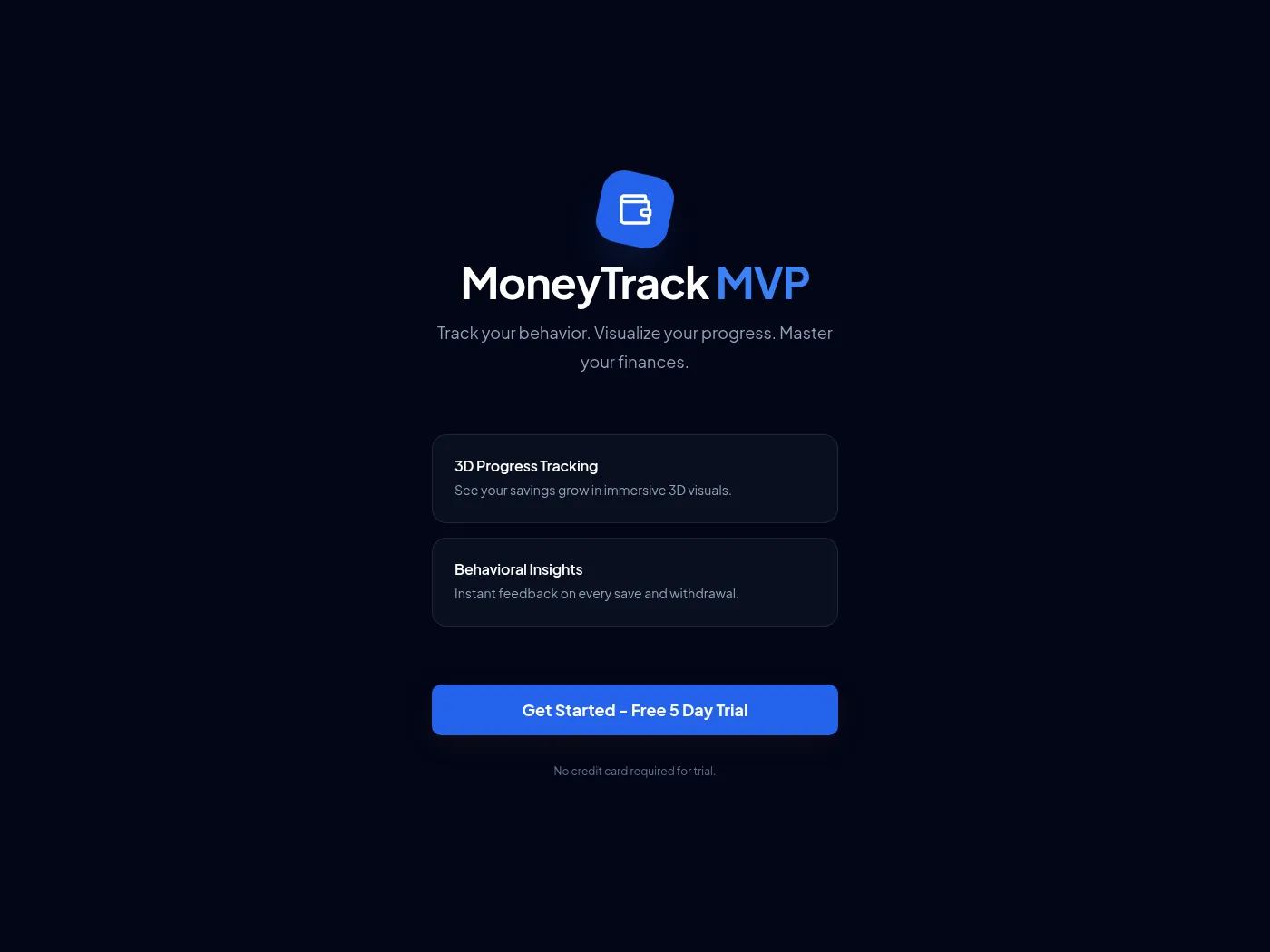 MoneyTrack MVP