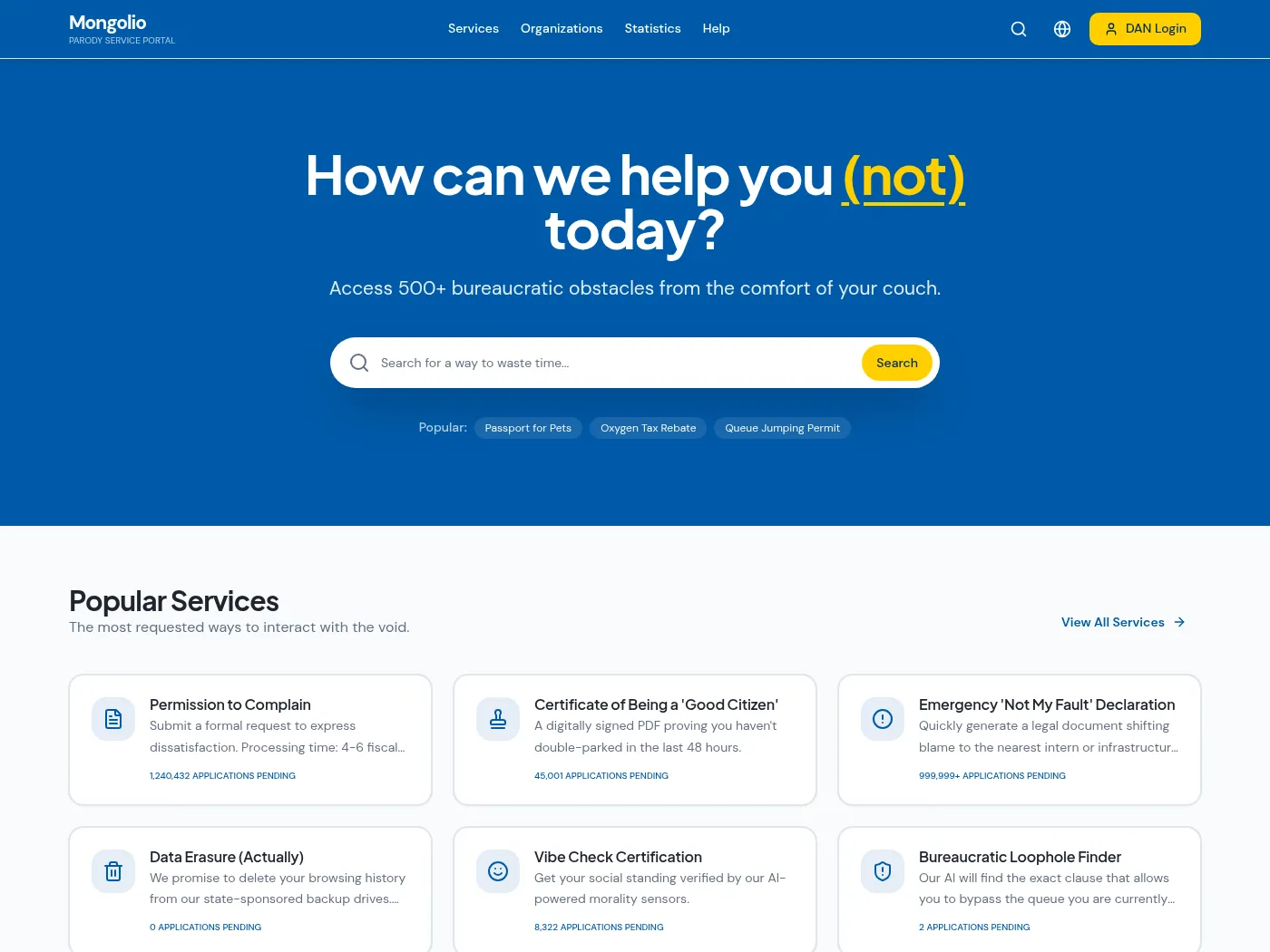 Mongolio Parody Portal