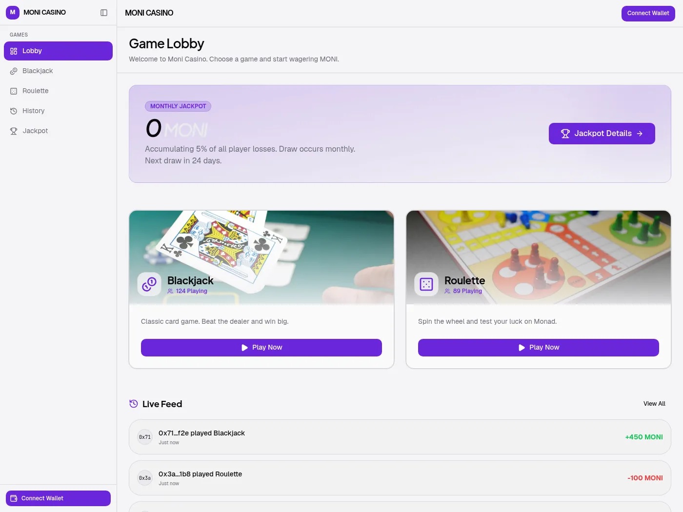 Moni Crypto Casino