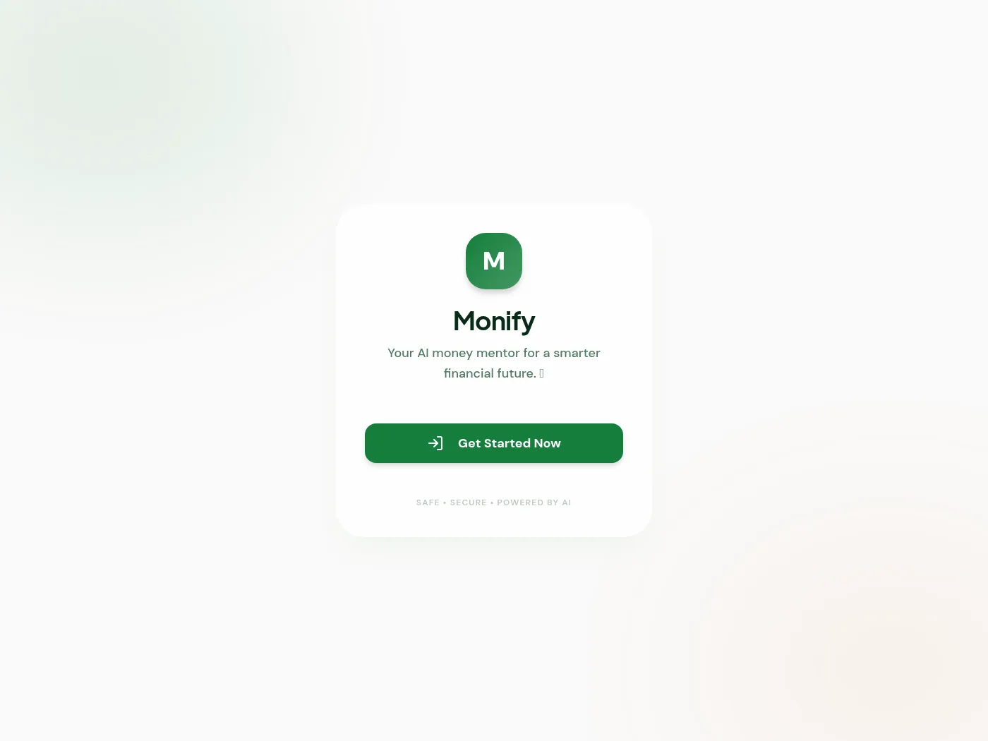 Monify: AI Money Mentor