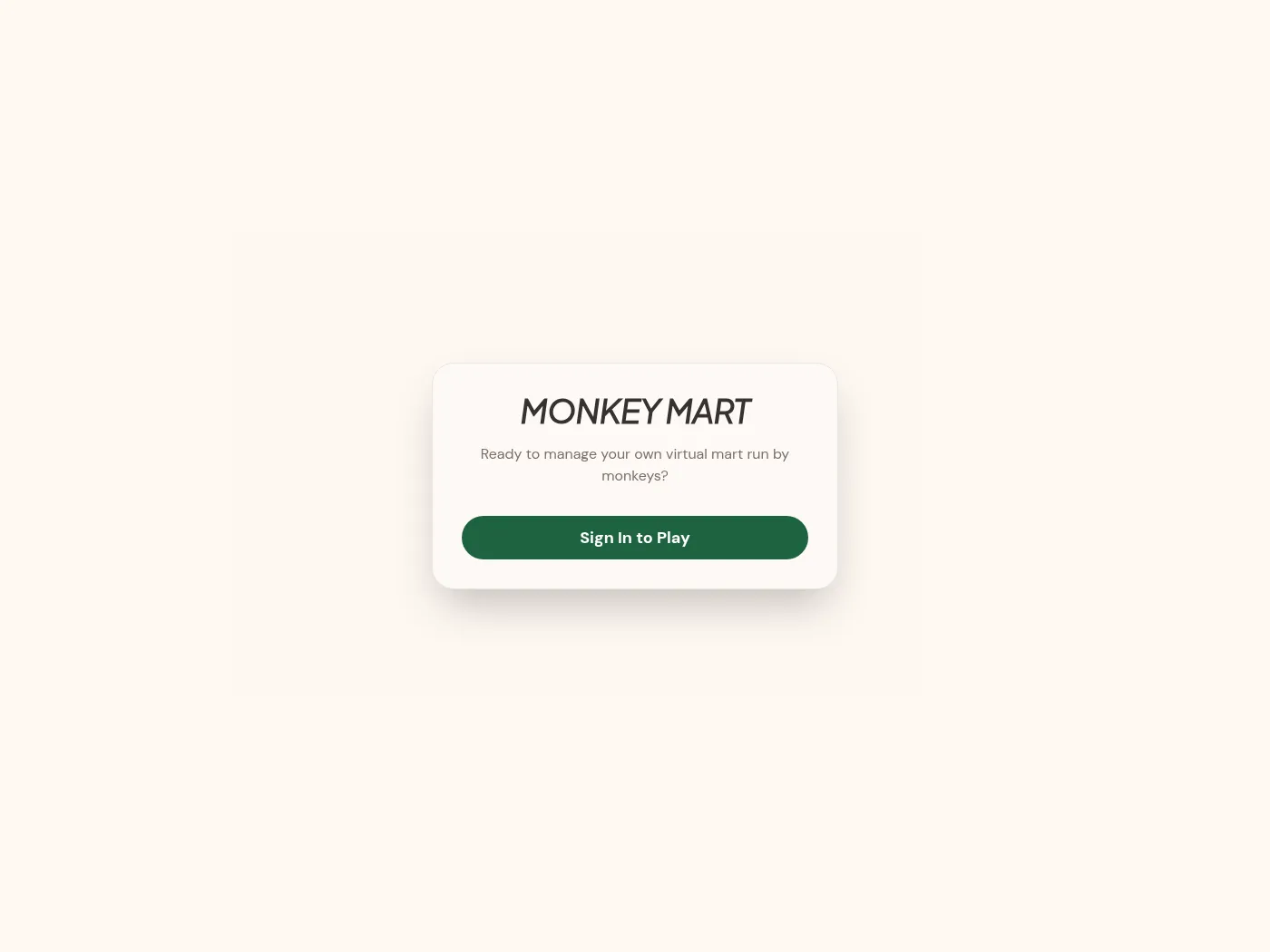 Monkey Mart Tycoon