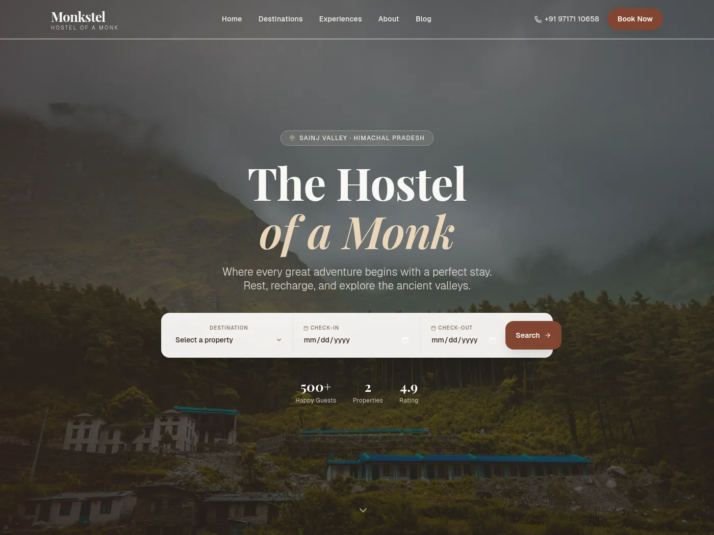 Monkstel Website Revamp
