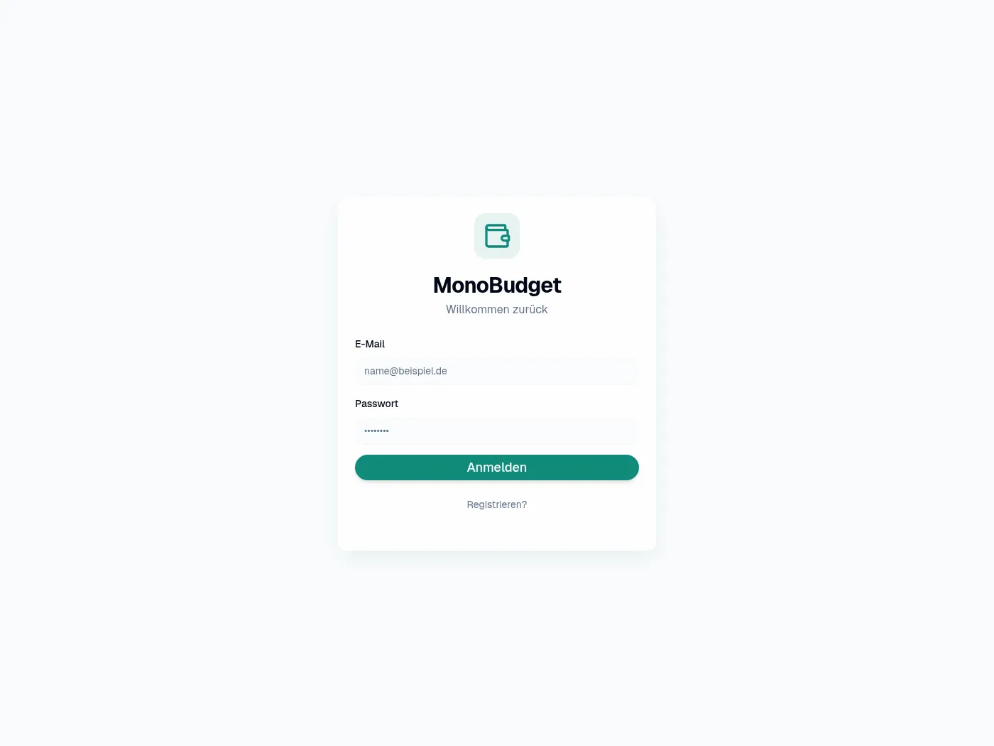 MonoBudget Web App