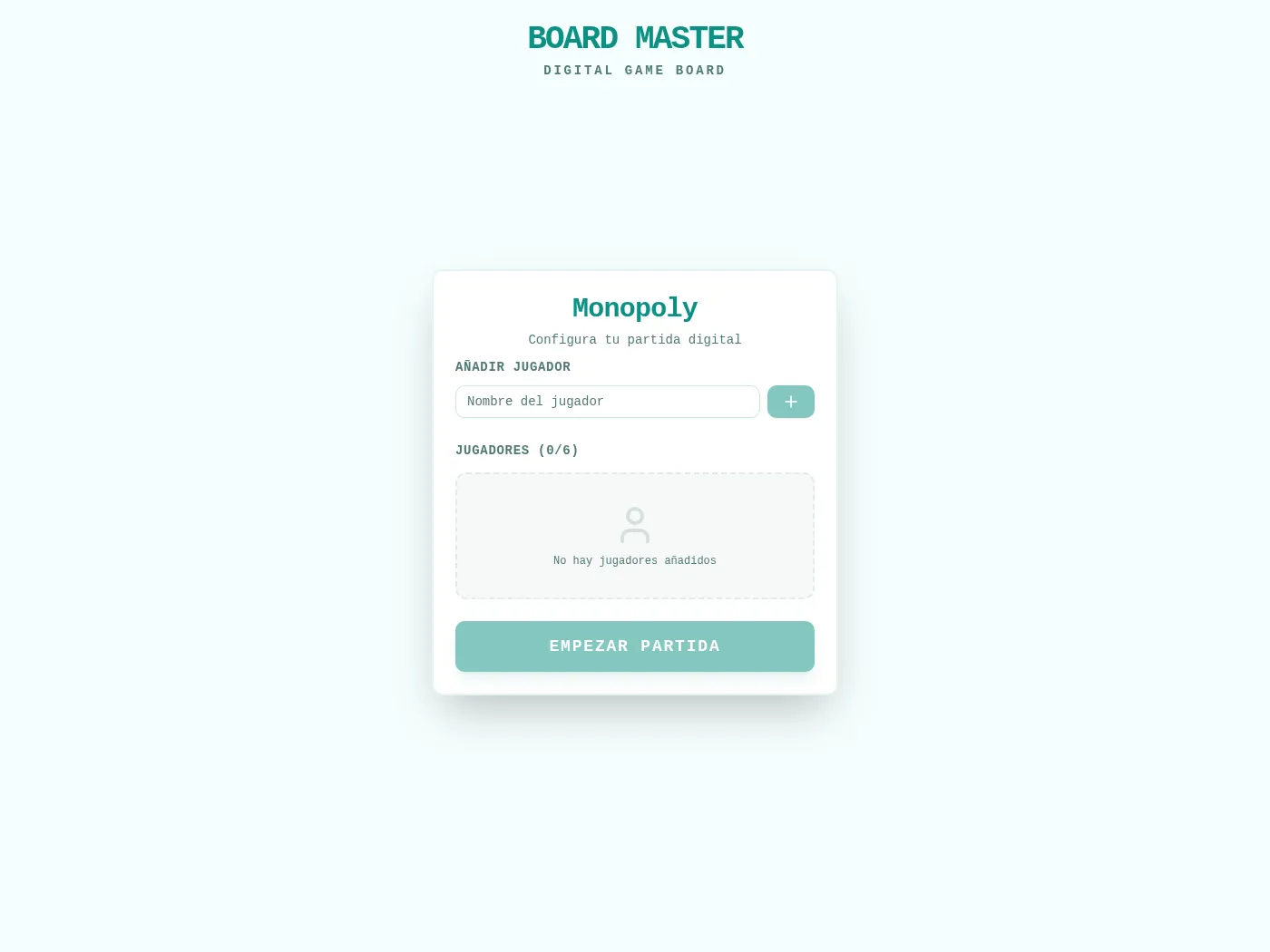 Monopoly PWA Board