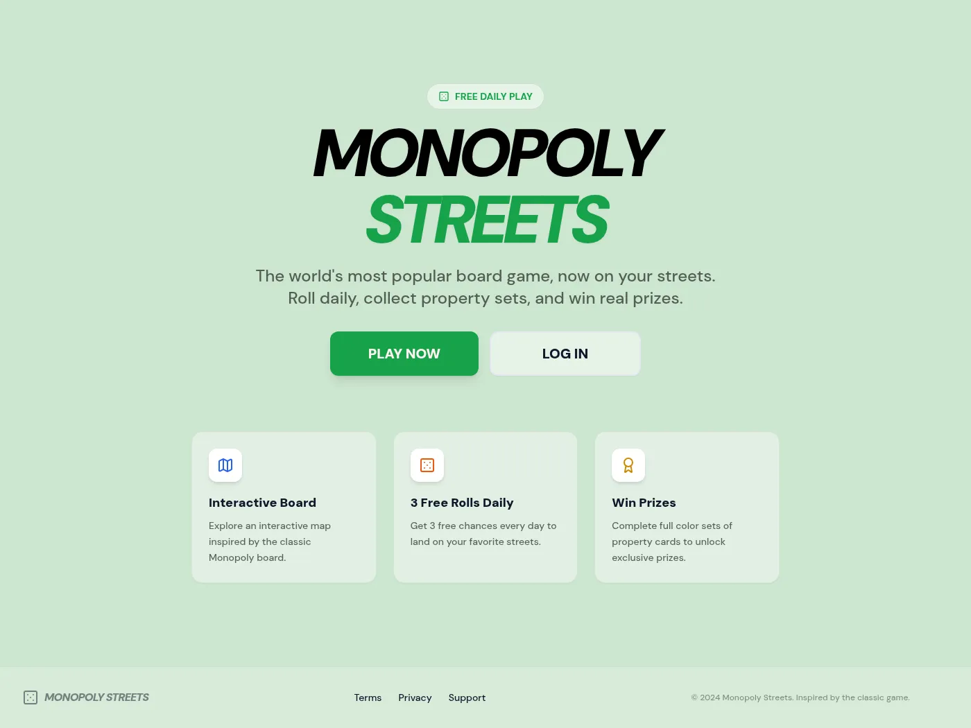 Monopoly Streets Game