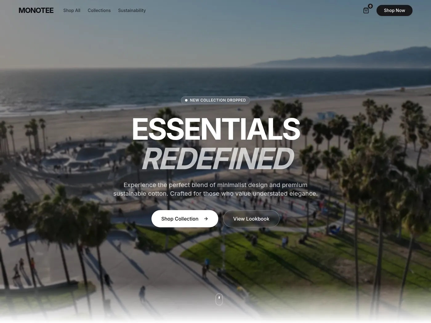 MonoTee Landing Page