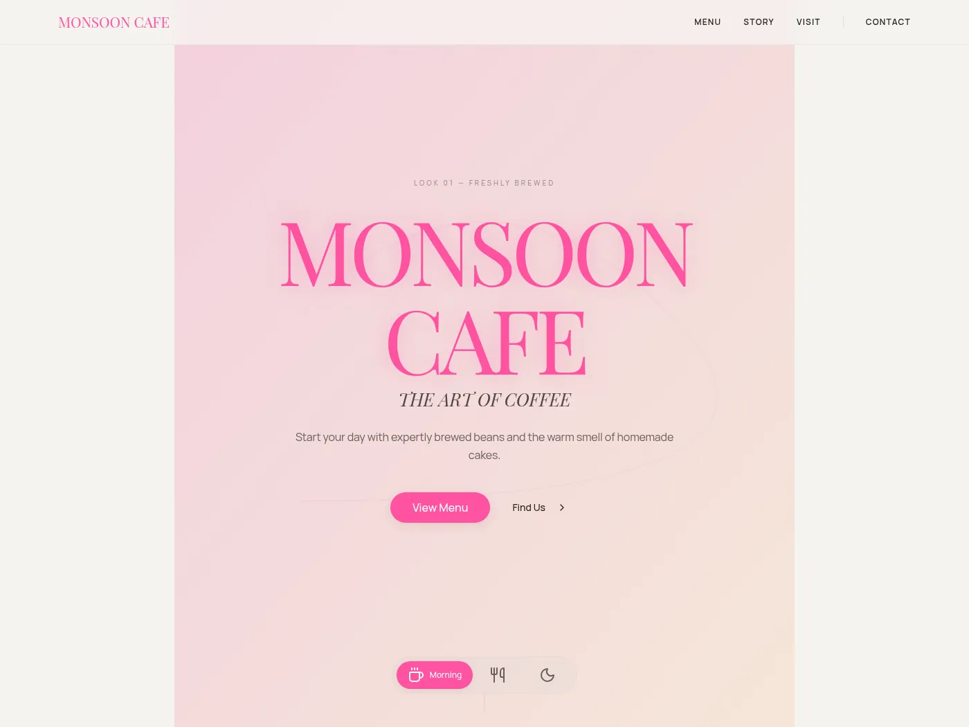 Monsoon Cafe Website