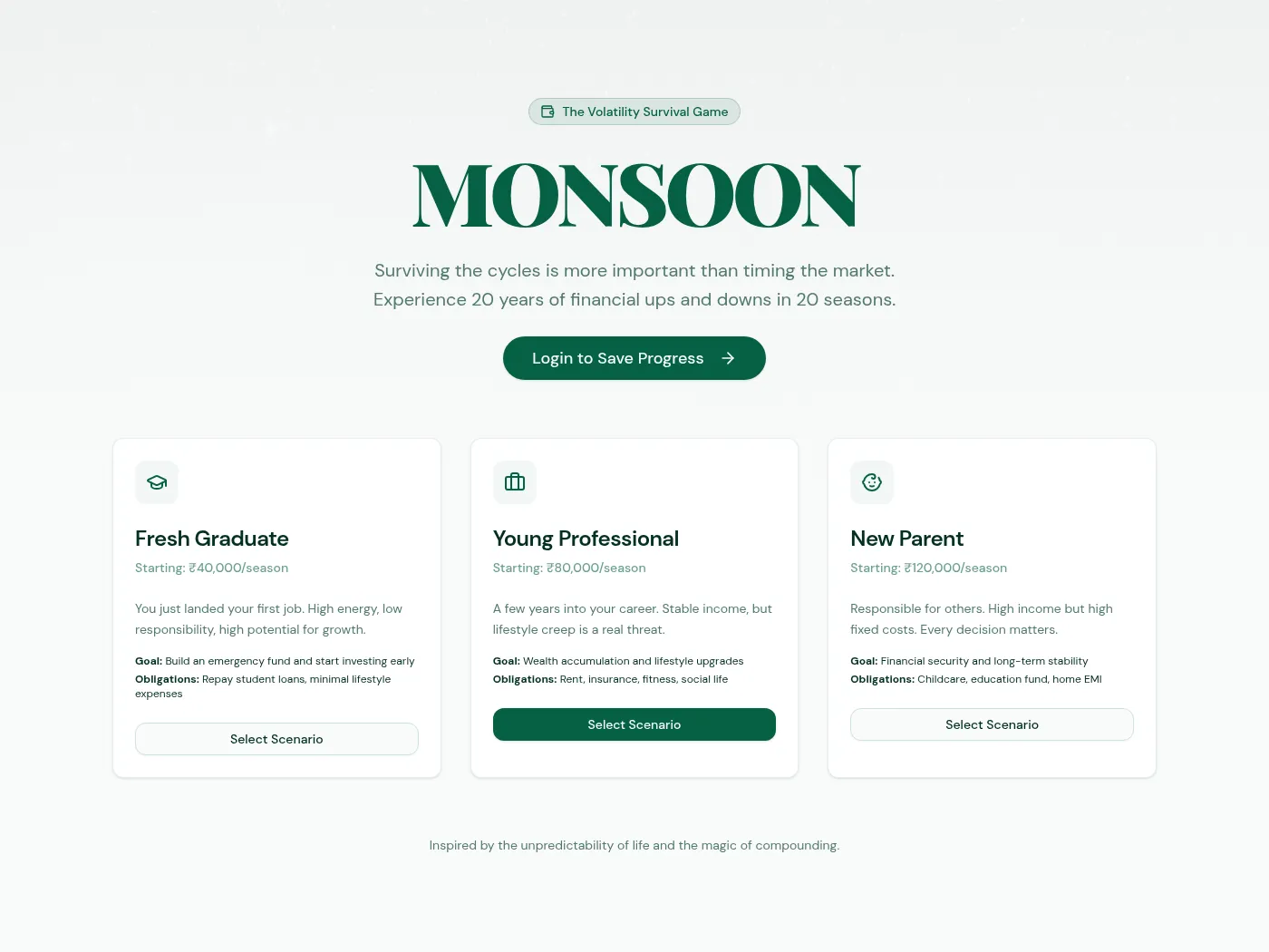 Monsoon: Volatility Survival Game