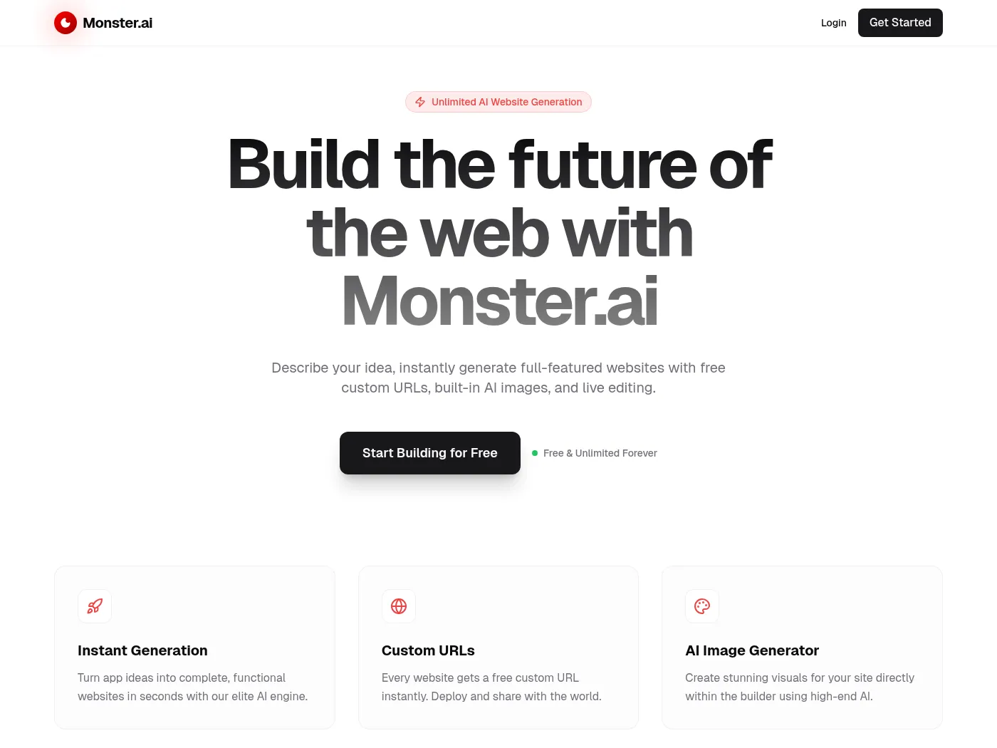 Monster.ai Website Builder