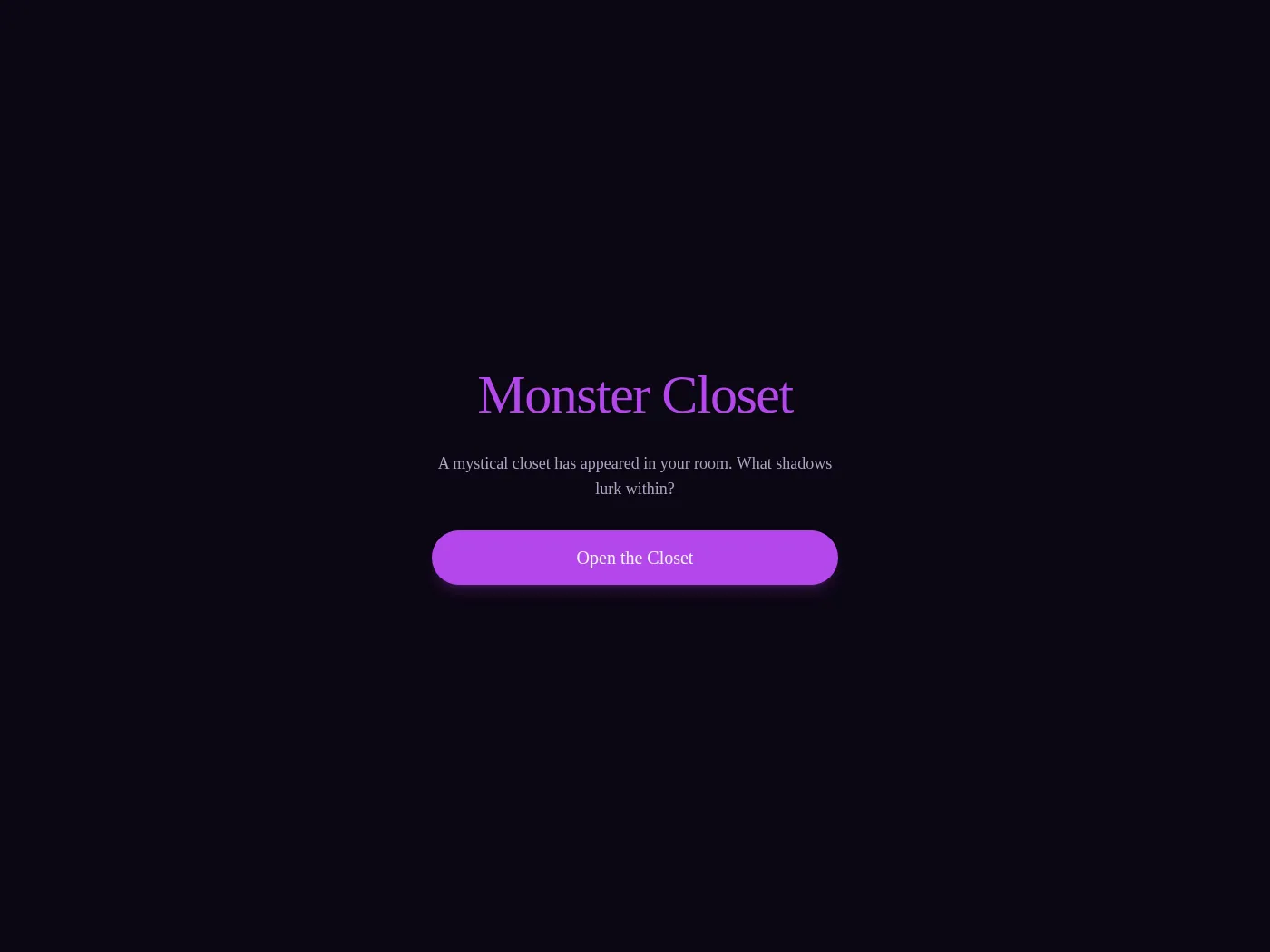 Monster Closet Dating Sim