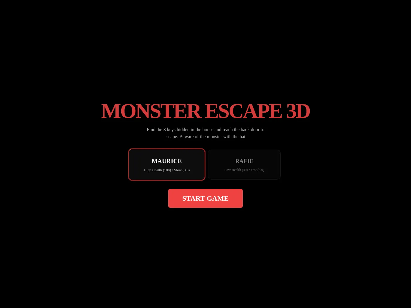 Monster Escape Game