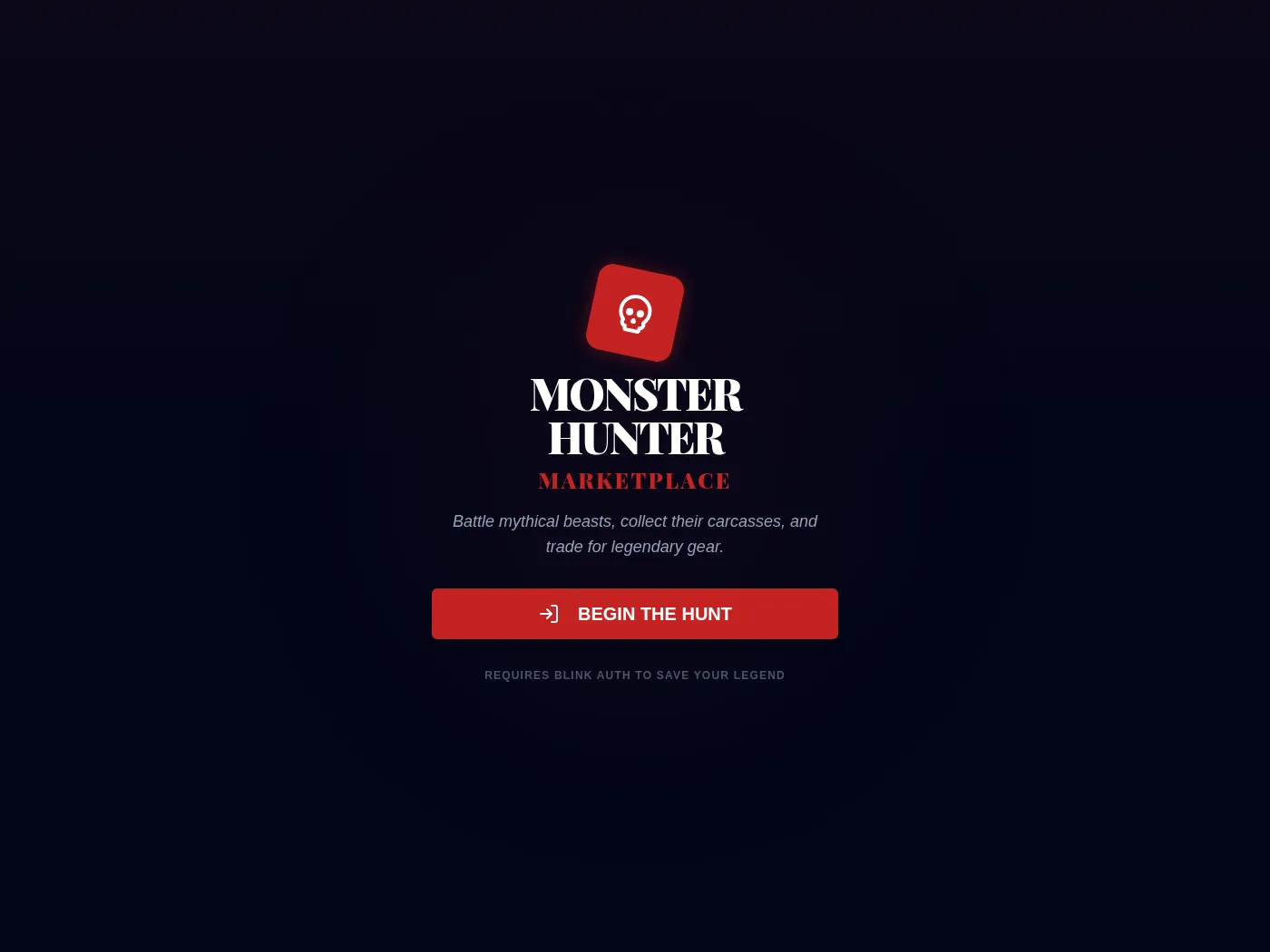 Monster Hunter Marketplace