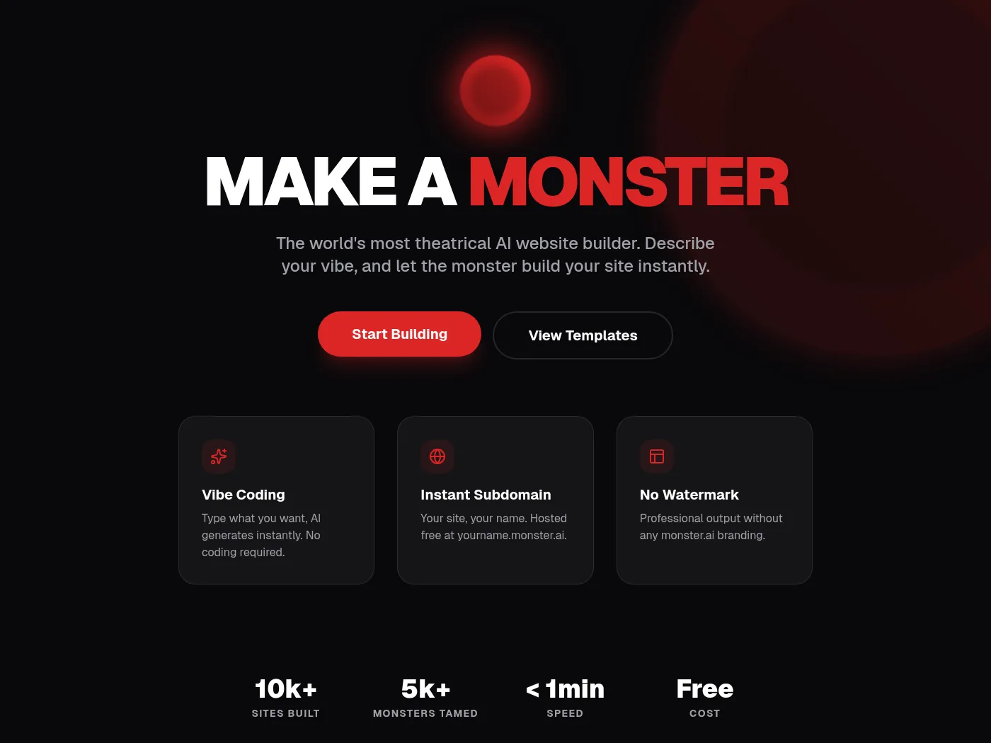 Monster.ai Website Builder