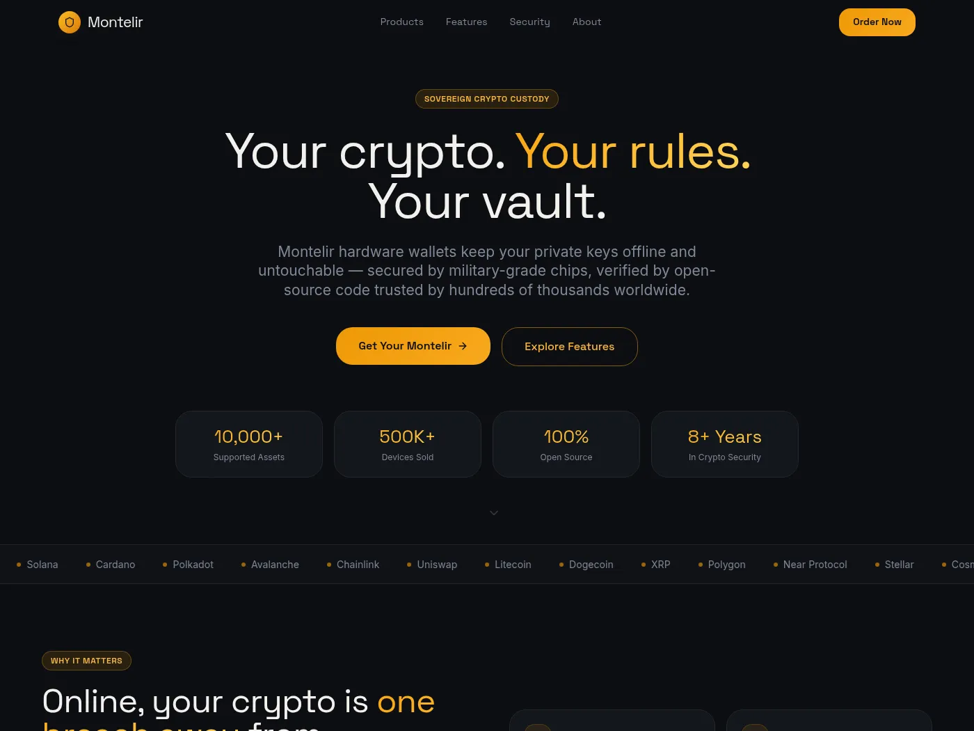 Montelir Crypto Wallet Site