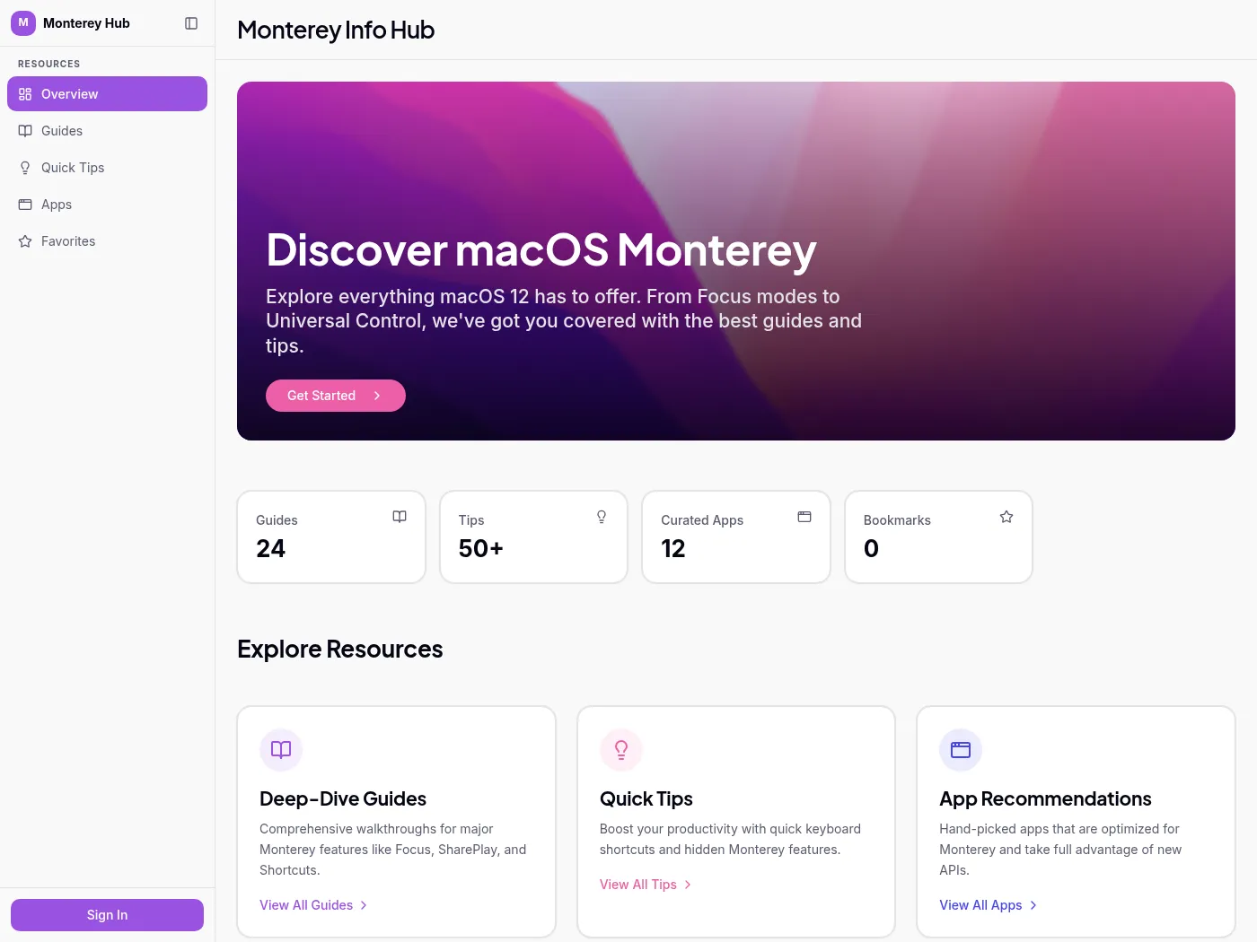 Monterey Info Hub