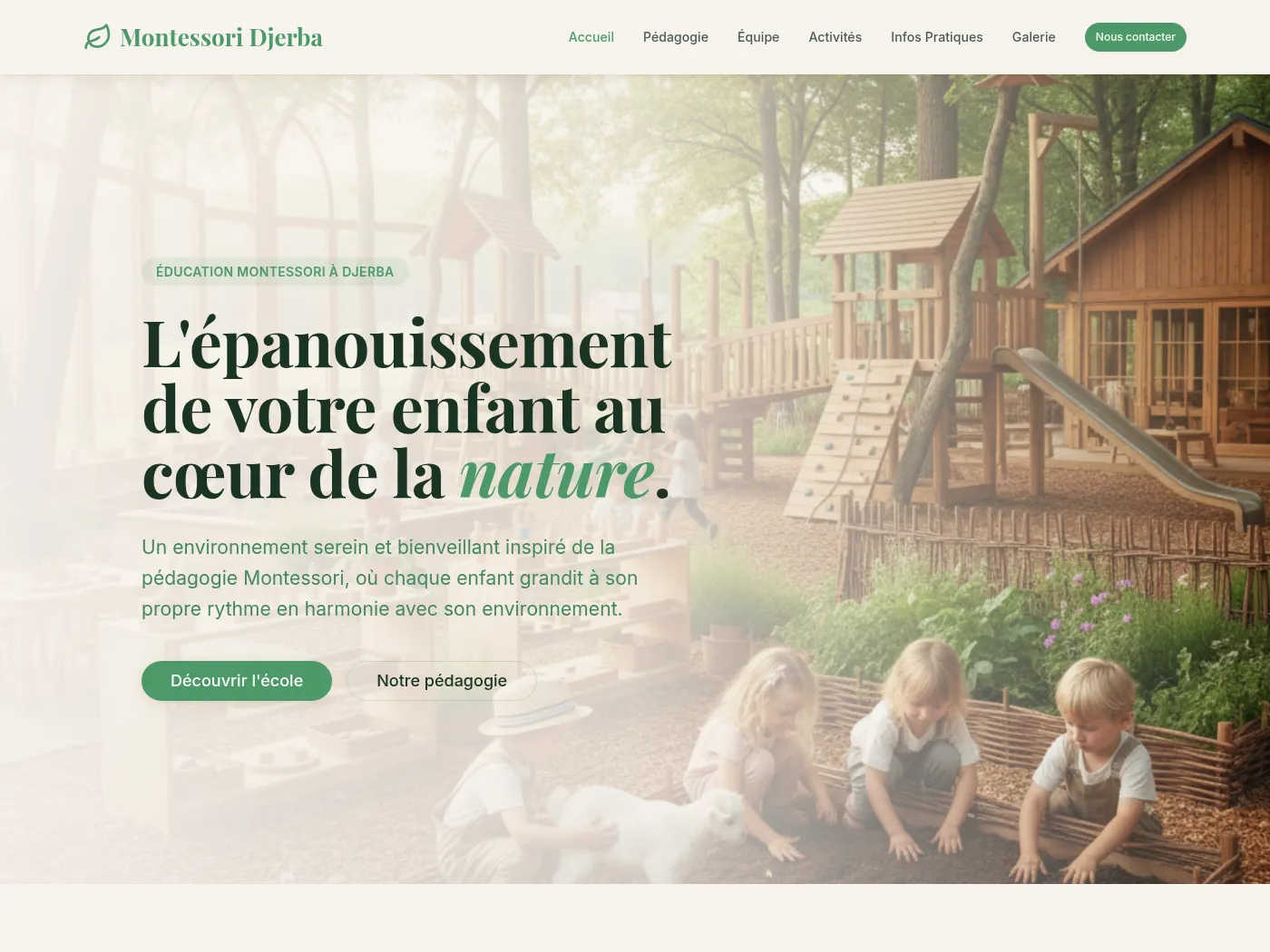 Montessori Djerba School Web