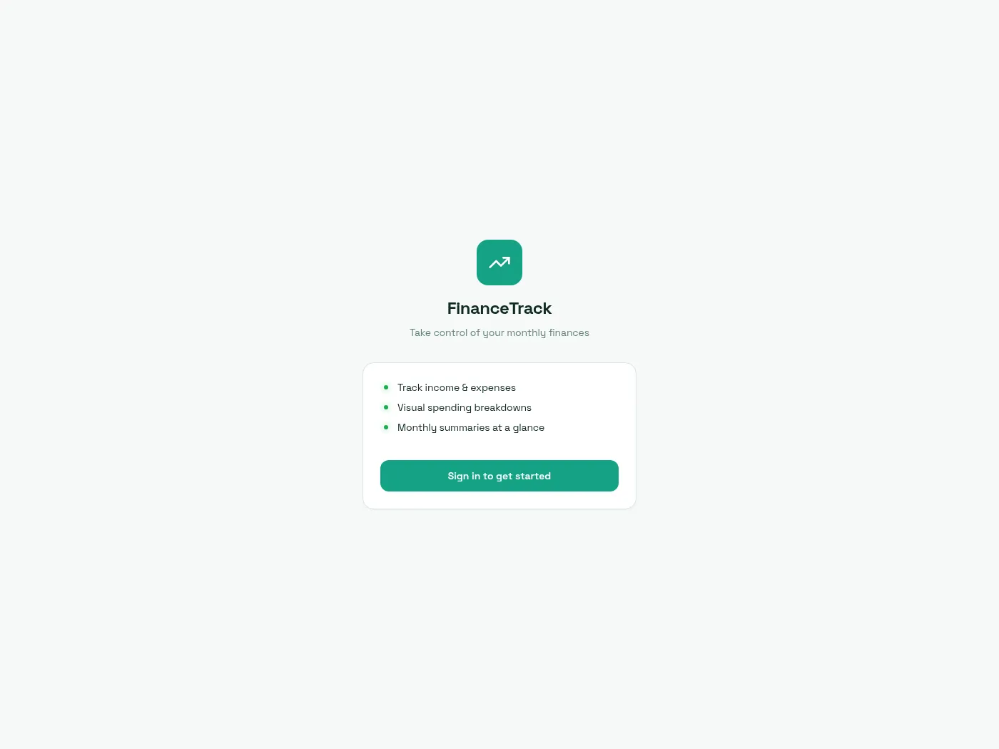Finance Tracker App