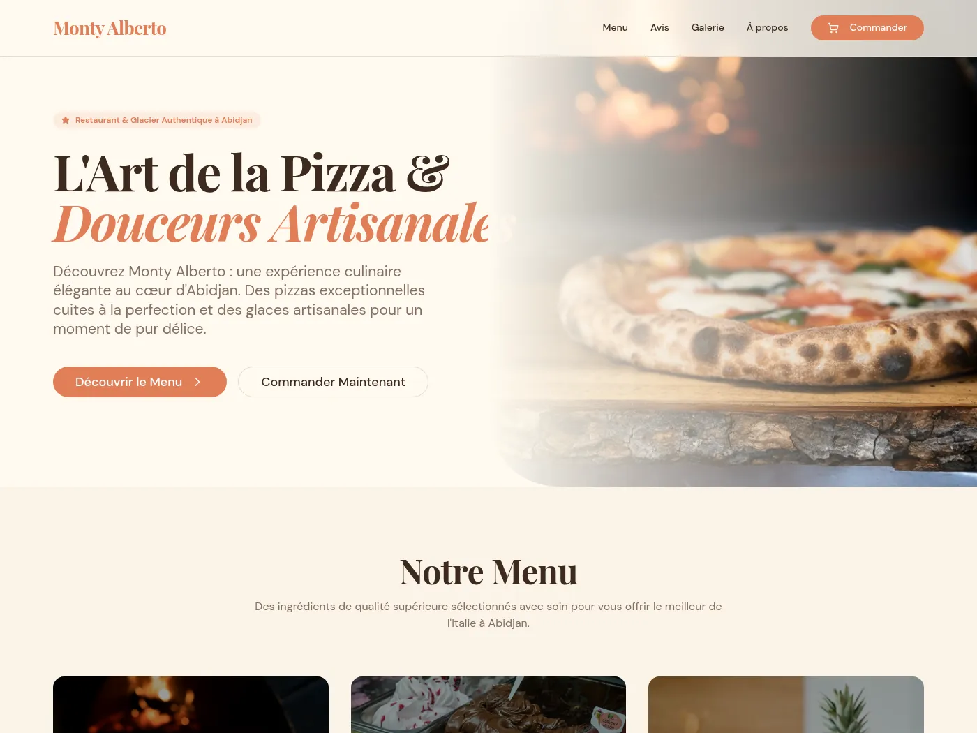 Monty Alberto Restaurant Site