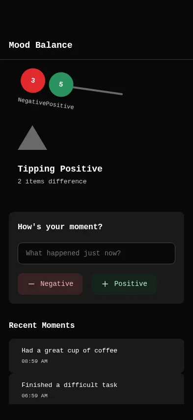 Mood Balance Tracker