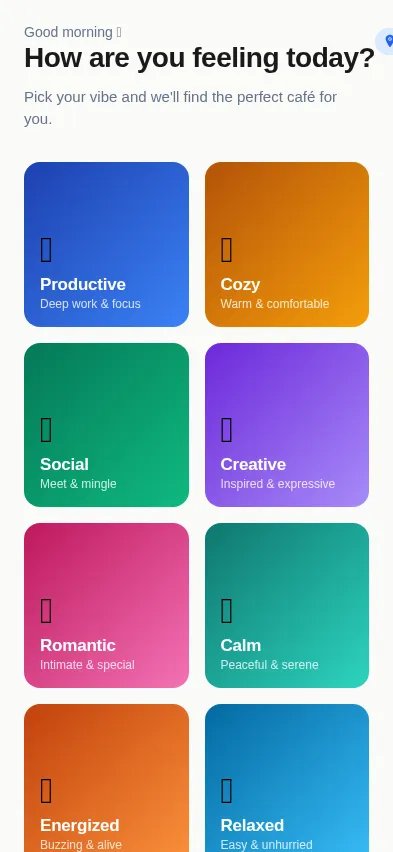 MoodCafé Finder