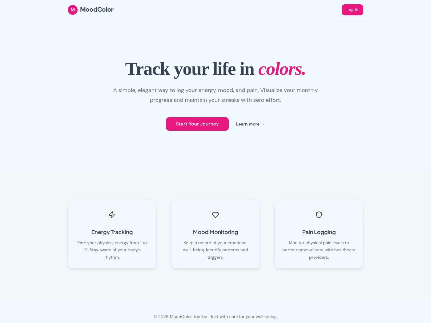 MoodColor Tracker