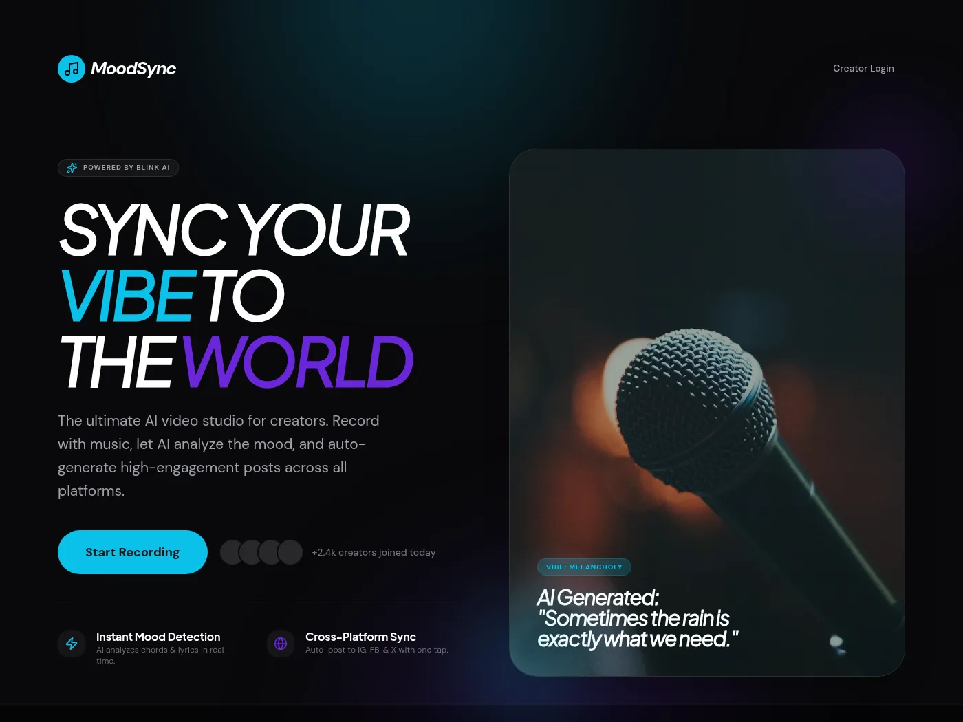 MoodSync Video Studio