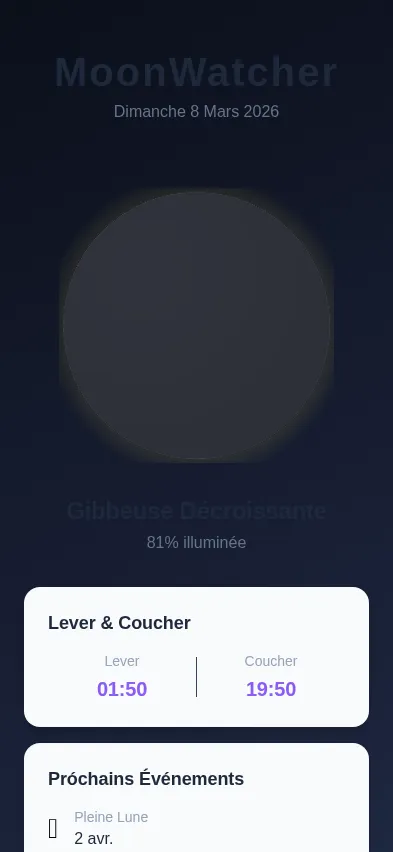 MoonWatcher App