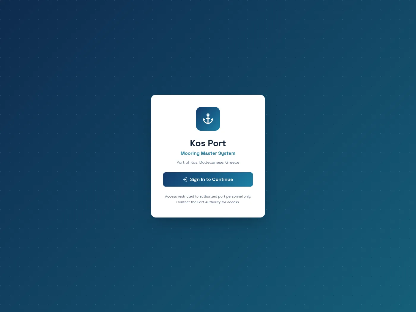 Kos Port Mooring Master