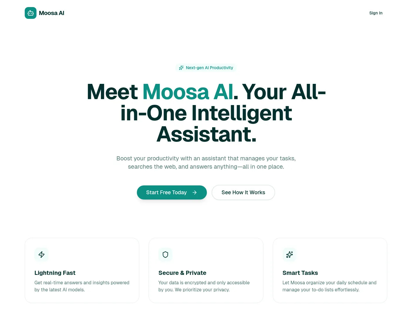 Moosa AI Assistant