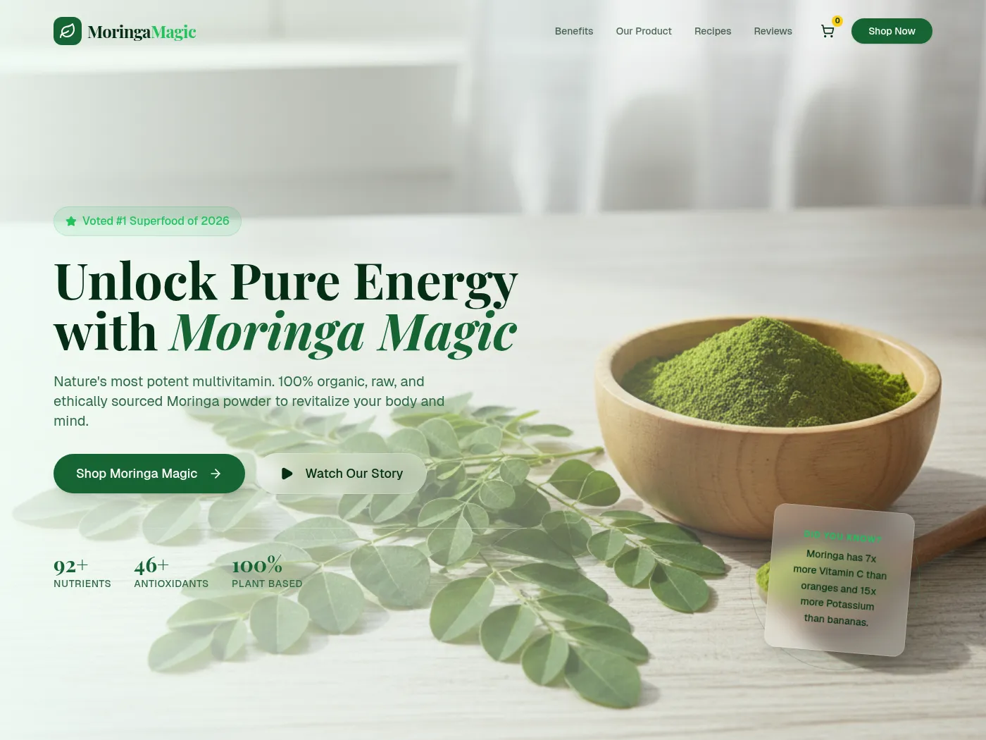 Moringa Magic Landing