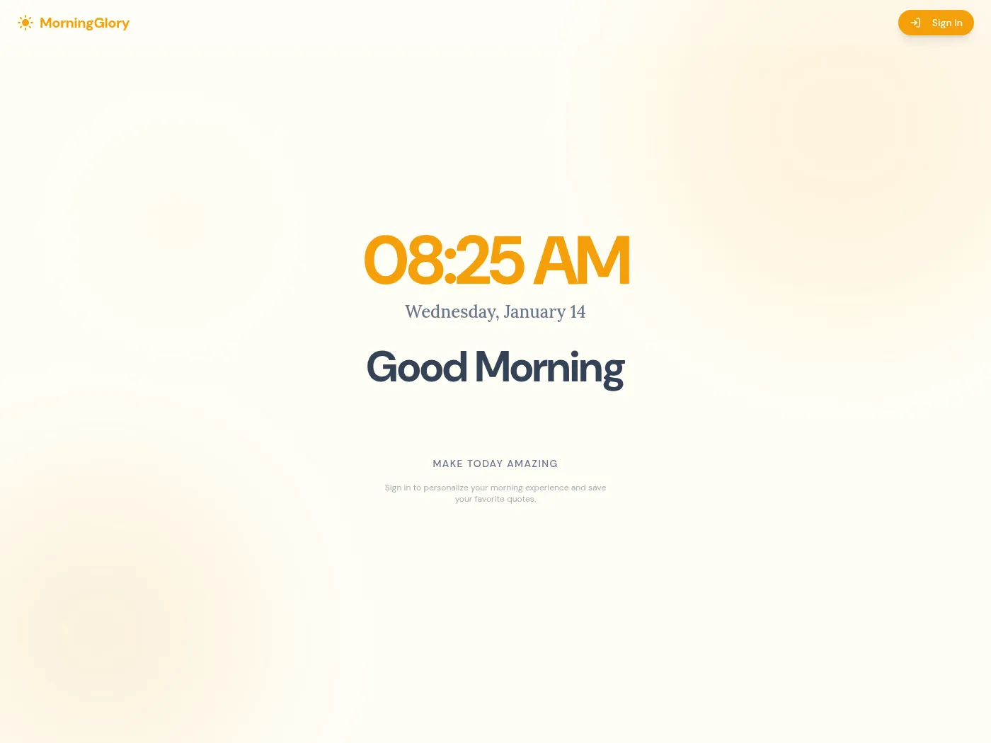 Morning Greeting App