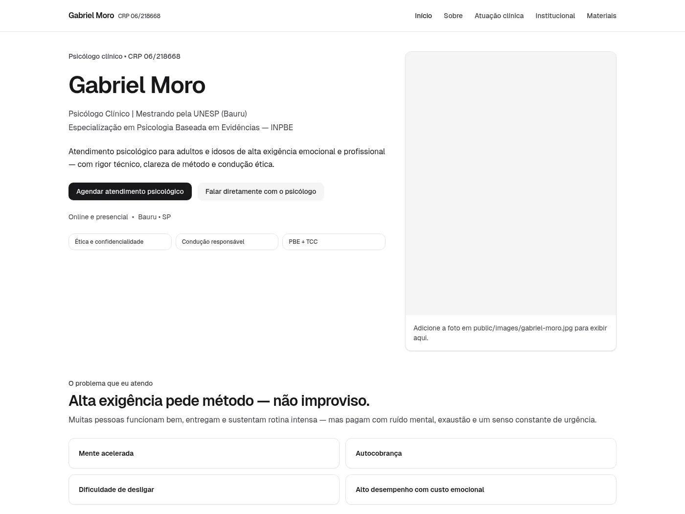 Gabriel Moro Unified Site
