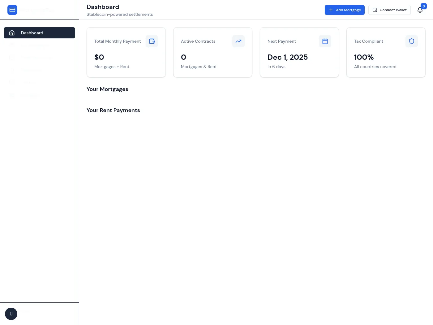 Smart Contract-Powered Mortgage Installments with Tax-Aware Fiat Settlements