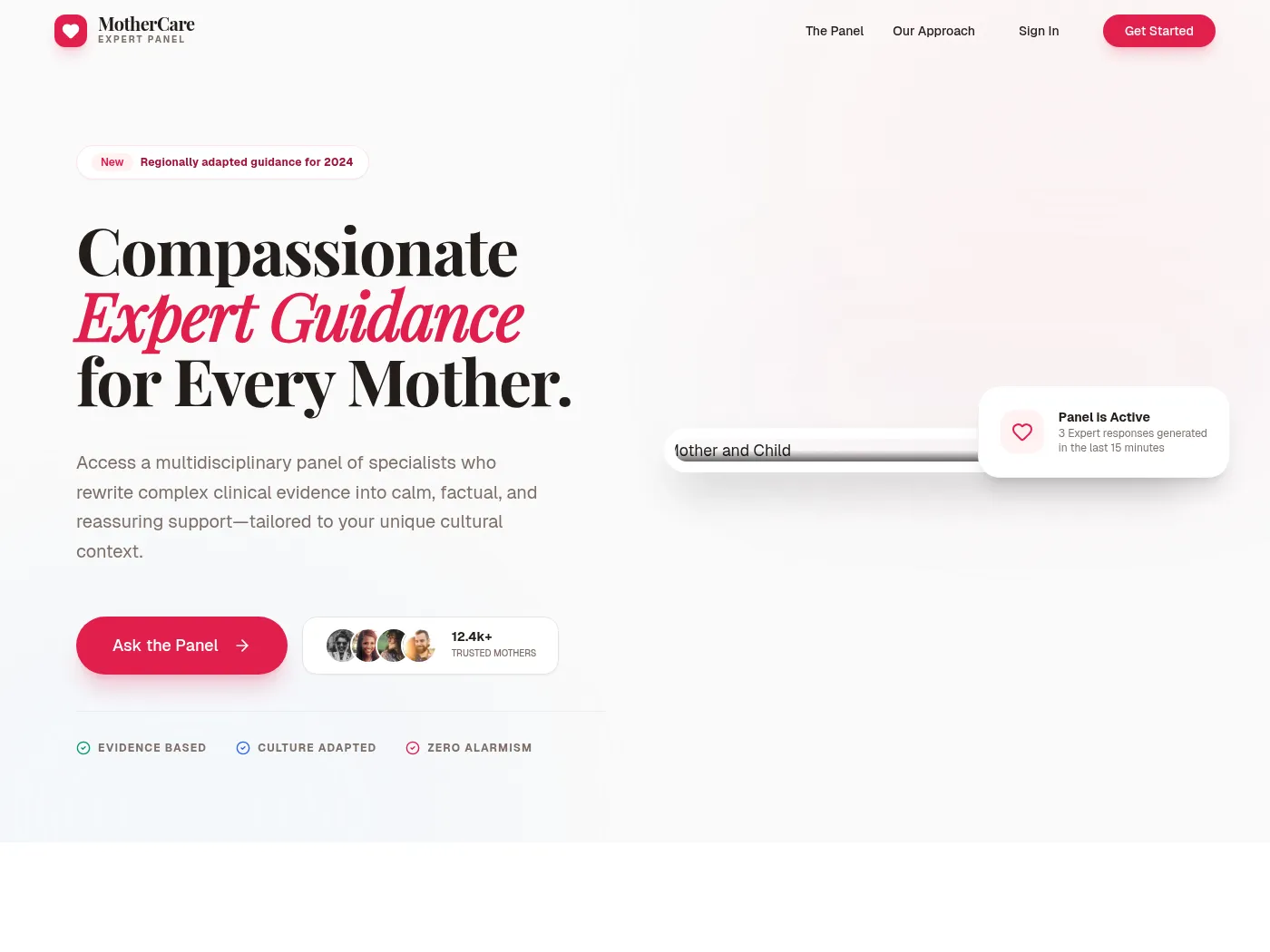 MotherCare Guidance Panel