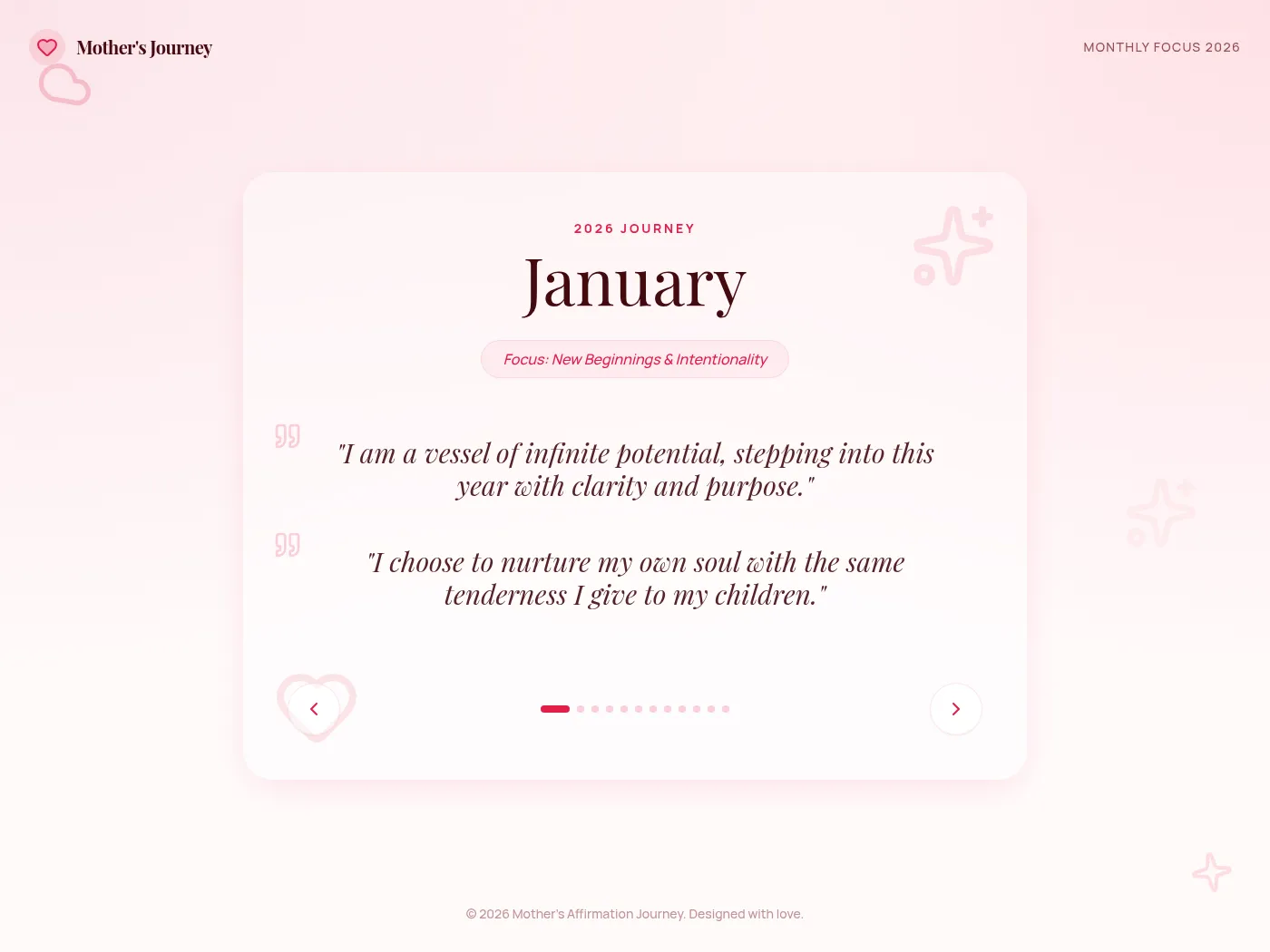Mother's Affirmation Journey