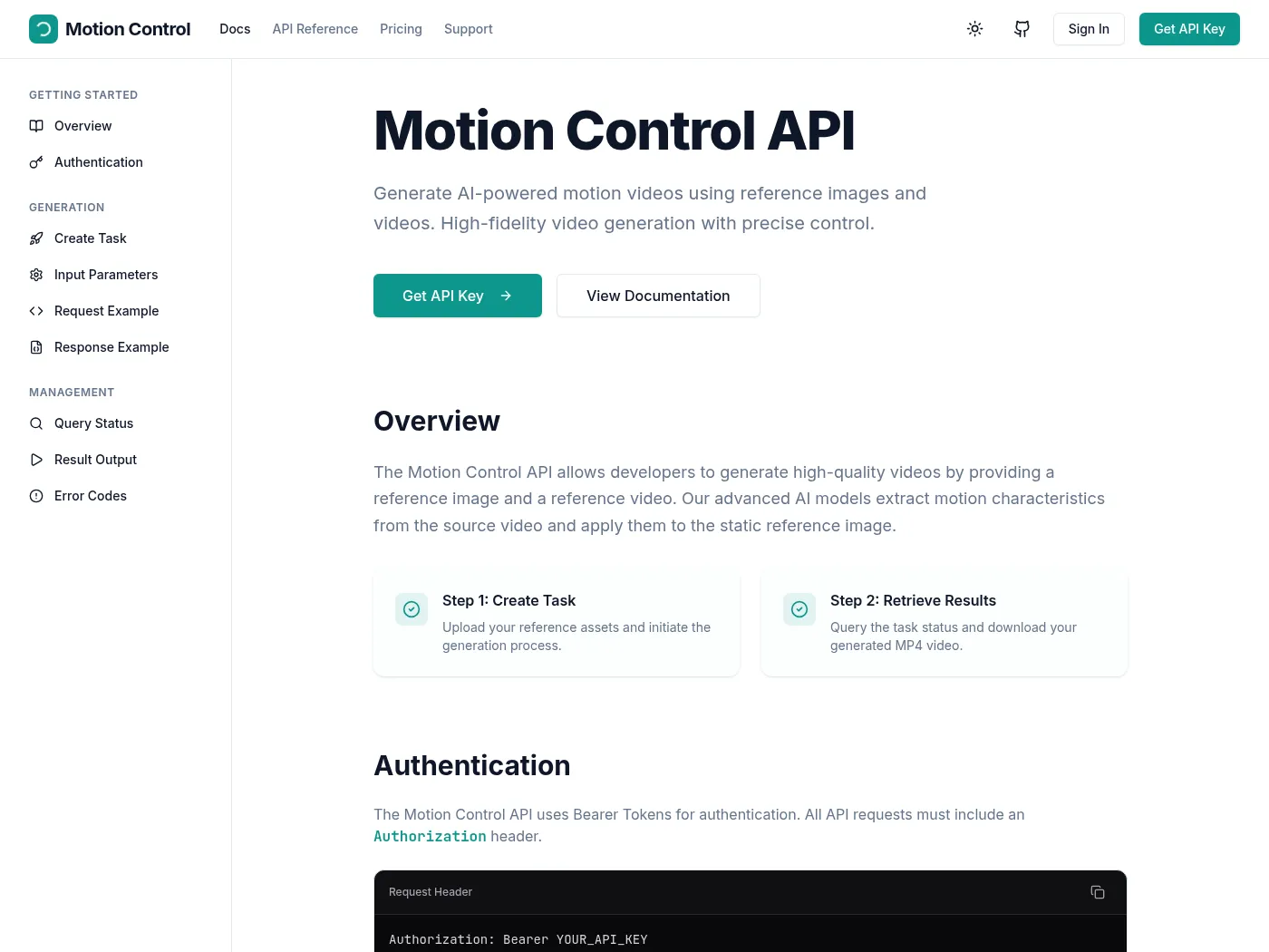 Motion Control Docs