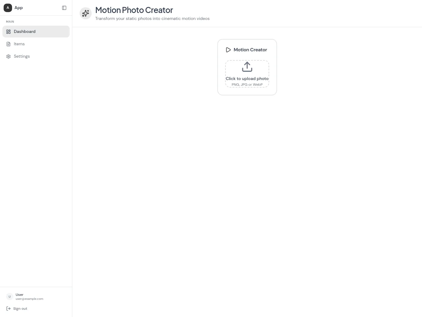 Motion Photo Creator